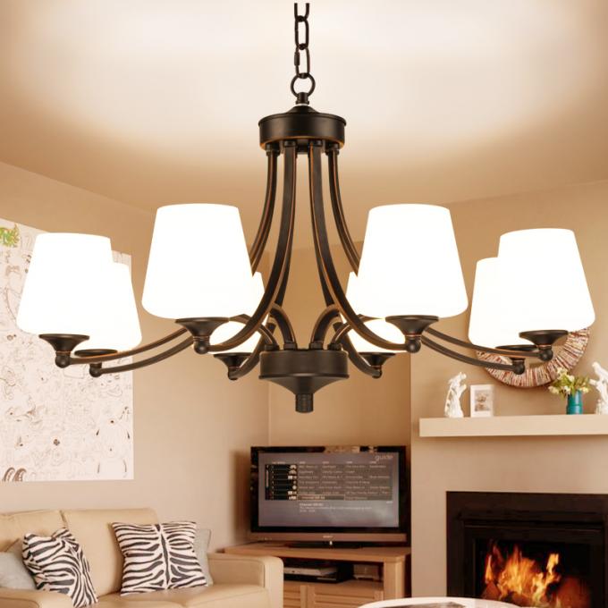 Black wrought iron kitchen light fixtures with Crystal Ball (WH-CI-104)